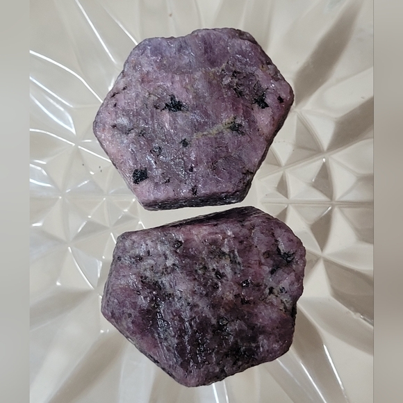 Jewelry | 28295 Ct Total 2 Rough Loose African Red Ruby Like Corundum ...